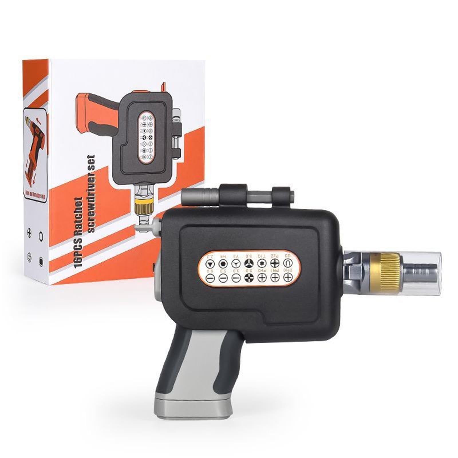 16-in-1 Multi Screwdriver Set, Electric Screwdriver Gun with Bits, 14 ...