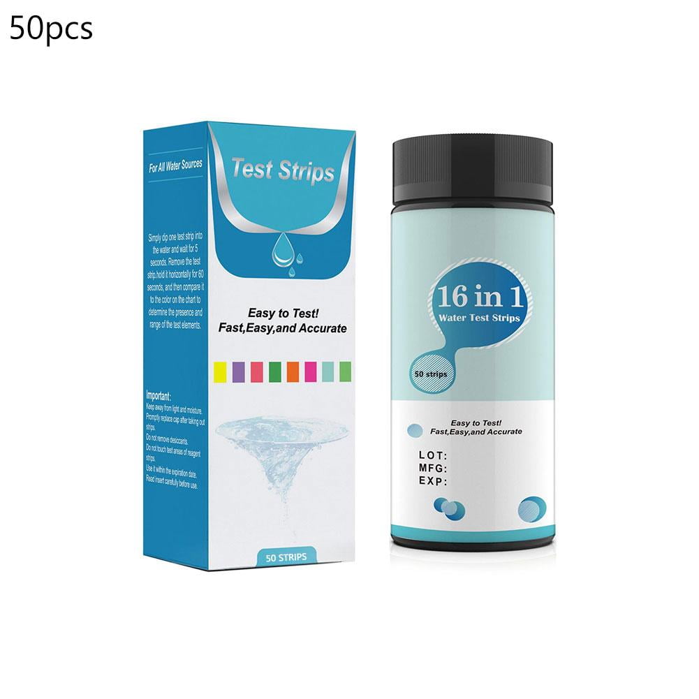 16-in-1 Professional Pool & Spa Test Strips - 100 Count Fast Water ...