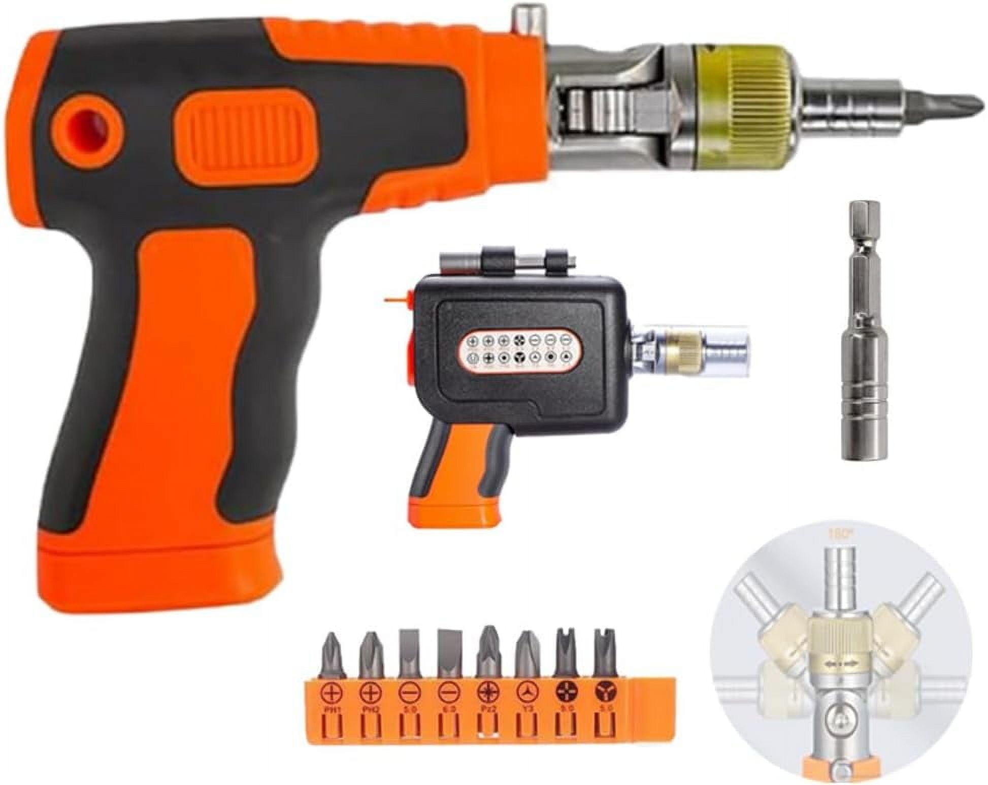 16-in-1 Ratchet Multi-Screwdriver Set with Pop-Out Magazine & Hidden ...