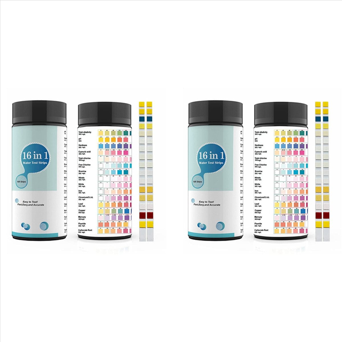 16 in 1 Water Test Kits,200PCS Drinking Testing Strips,Tap and Well ...