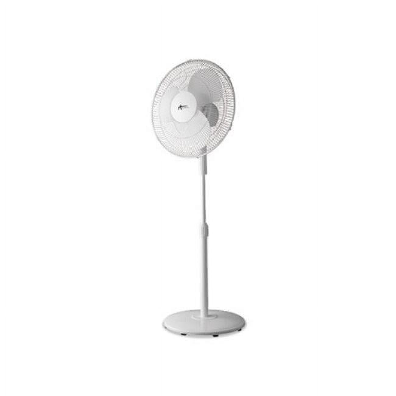 16 in. 3- Speed Oscillating Pedestal Stand Fan, White - Walmart.com