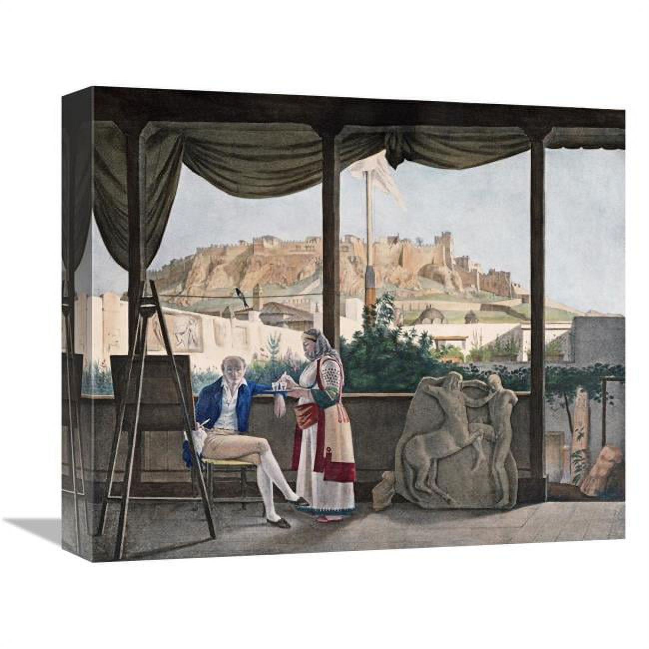 16 in. A View of the Acropolis Art Print - Louis Dupre - Walmart.com