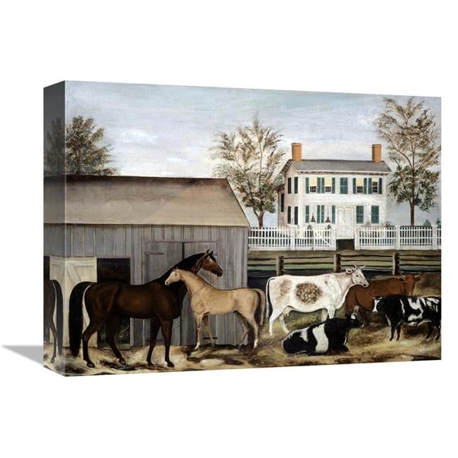 16 in. Barnyard Art Print - A.E. Zeliff - Walmart.com