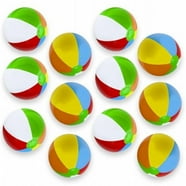 Bright Beach 14" Beach Balls - Party Favors - 12 Pieces - Walmart.com