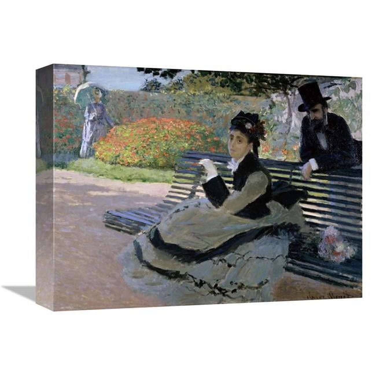 16 in. Camille Monet on a Garden Bench Art Print - Claude Monet ...