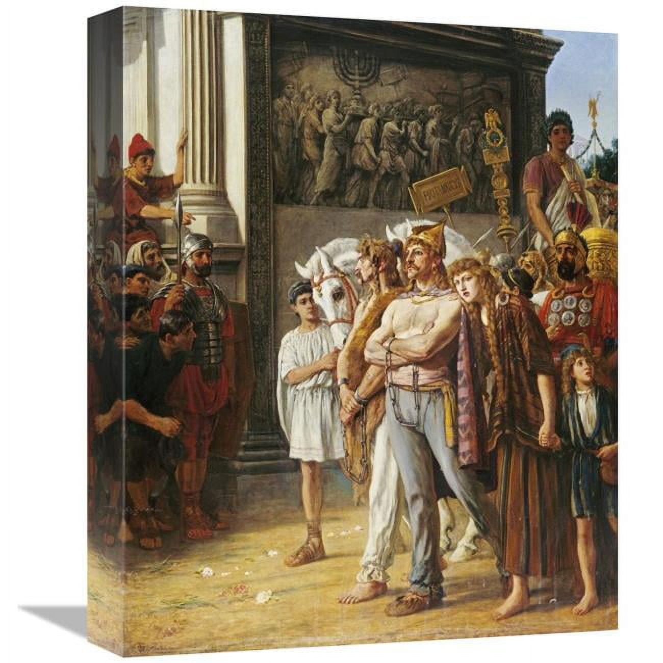 16 in. Caratacus Being Paraded by the Emperor Claudius Art Print ...