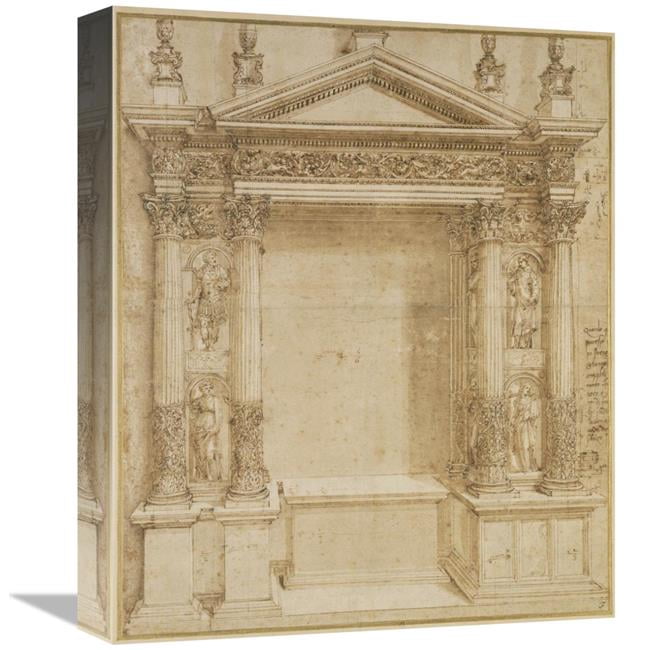 16 in. Design for an Altar, CA. 1527 Art Print - Baldassare Peruzzi ...