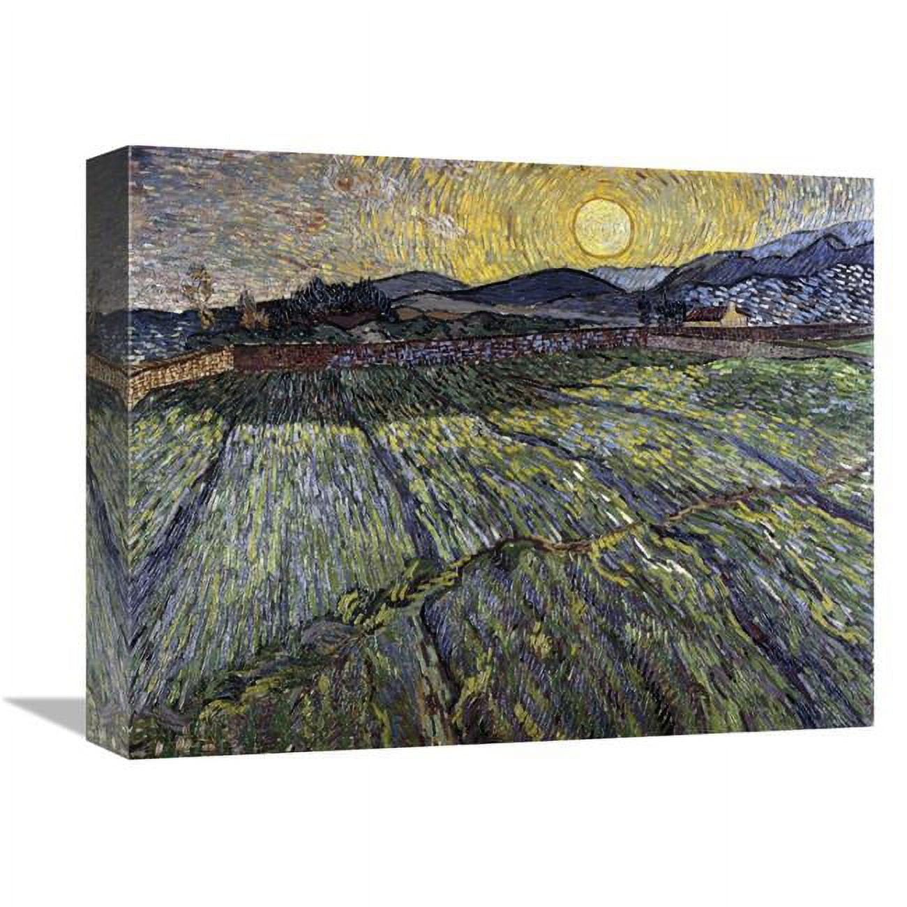 16 in. Enclosed Field with Rising Sun, Saint-Remy Art Print - Vincent ...