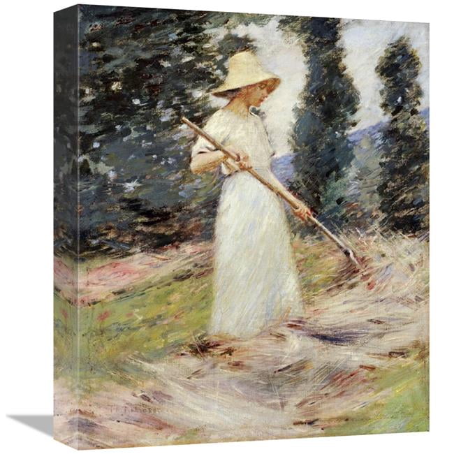 16 in. Girl Raking Hay Art Print - Theodore Robinson - Walmart.com
