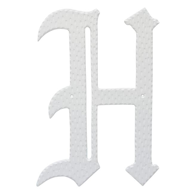 16 in. Home Accent Individual Monogram Letter, White - H Letter ...