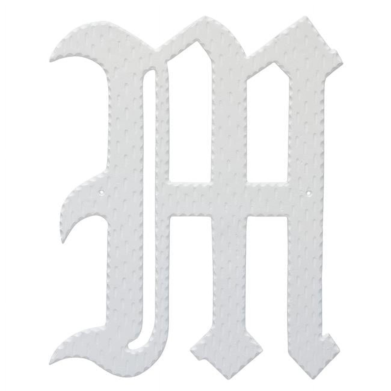 16 in. Home Accent Individual Monogram Letter, White - M Letter ...