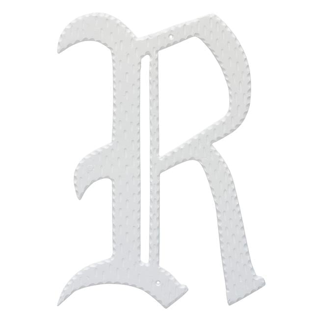 16 in. Home Accent Individual Monogram Letter, White - R Letter ...
