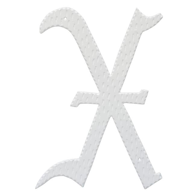16 in. Home Accent Individual Monogram Letter, White - X Letter ...