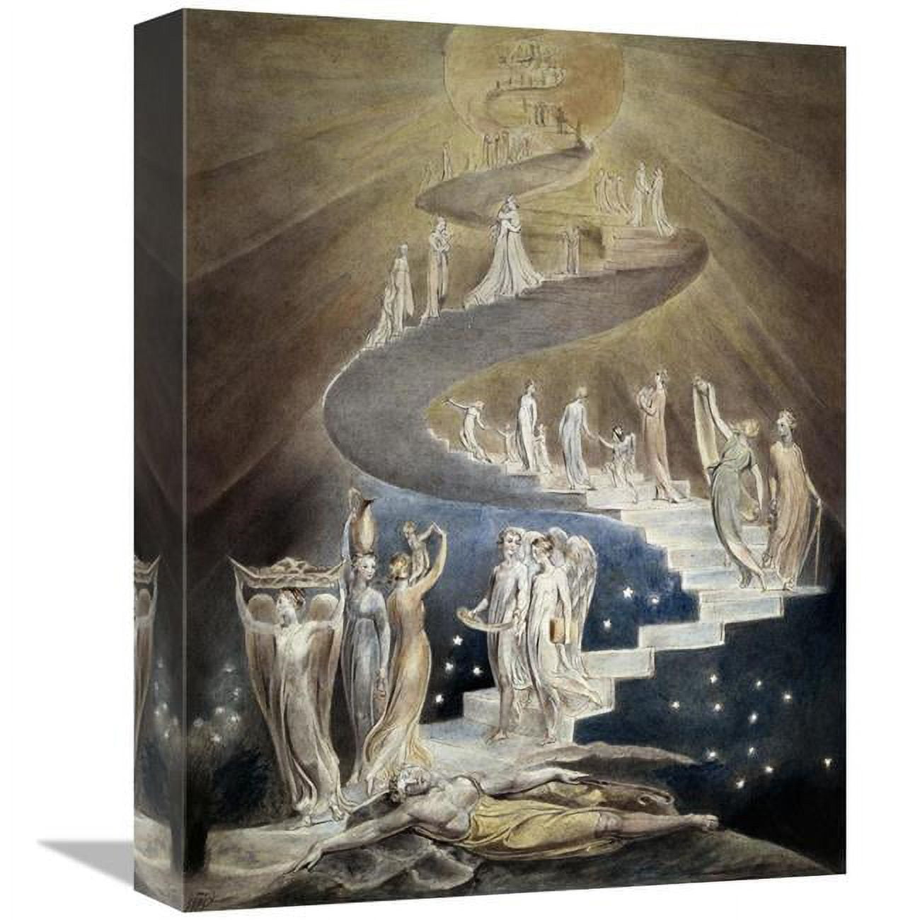 16 in. Jacobs Ladder Art Print - William Blake - Walmart.com