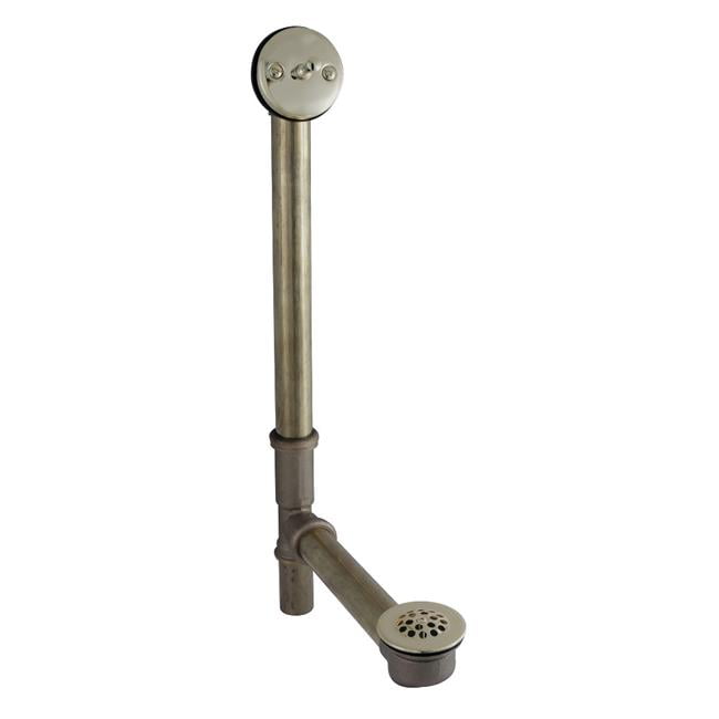 16 in. Made To Match Trip Lever Waste & Overflow Drain, Polished Nickel ...