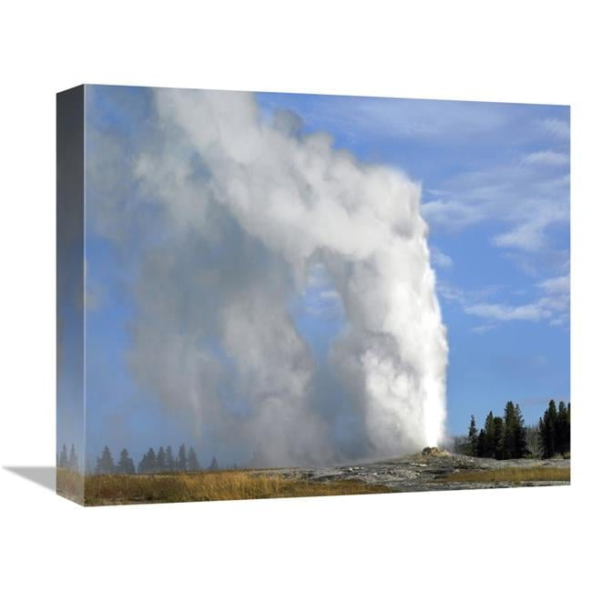 16 in. Old Faithful Geyser Spouting, Yellowstone National Park, Wyoming ...