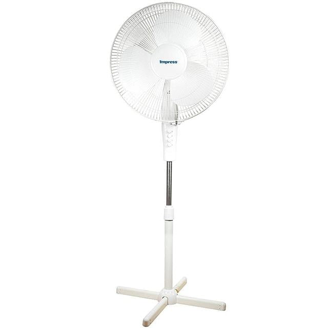 16 in. Oscillating Stand Fan, White - Walmart.com