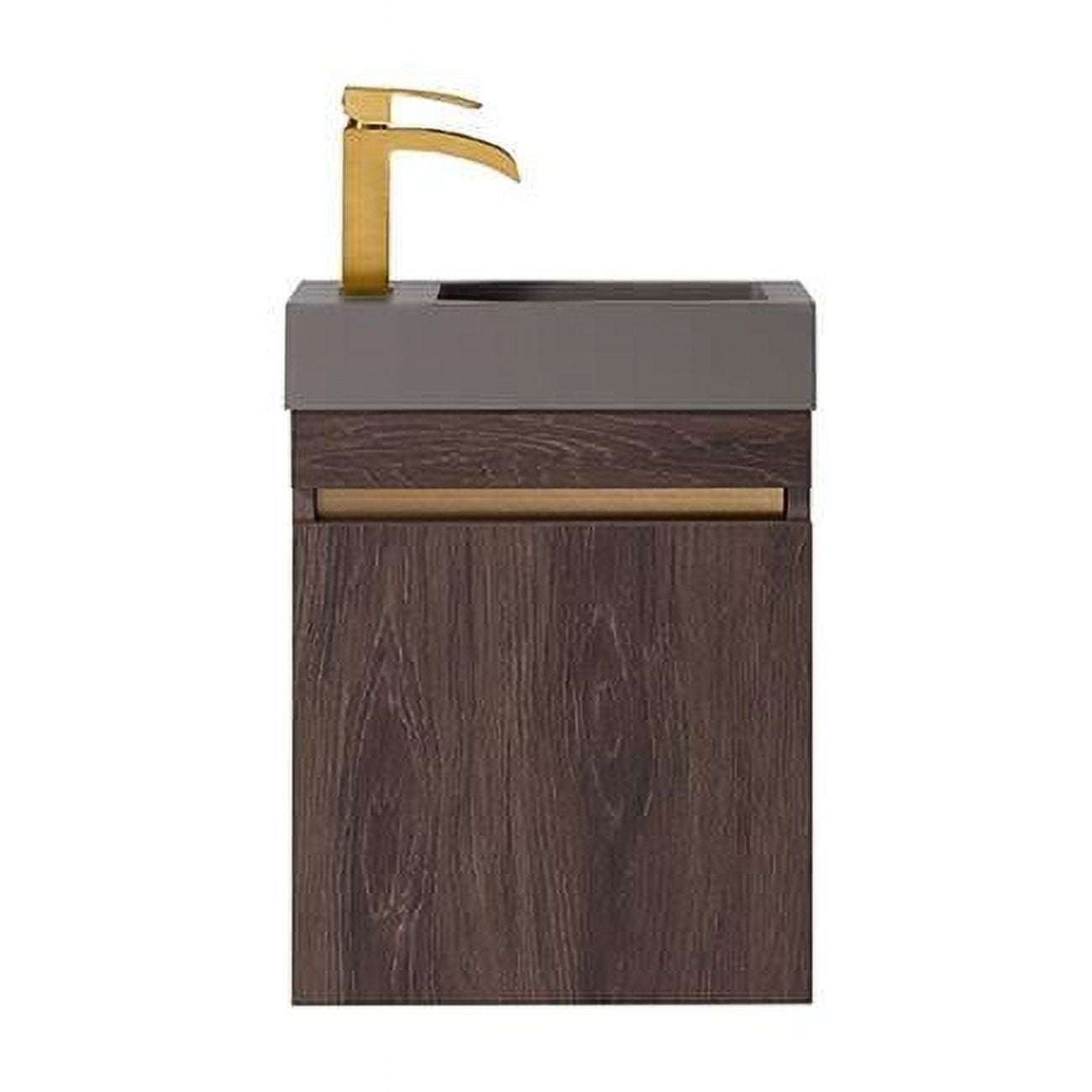 16 in. Palencia Single Sink Wall-Mount Bathroom Vanity, North Carolina ...