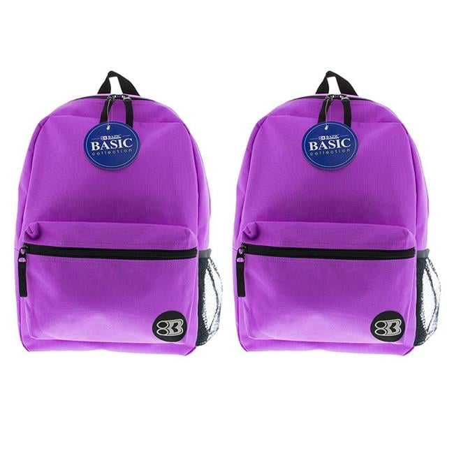16 in. Purple Basic Backpack, Pack of 2 - Walmart.com