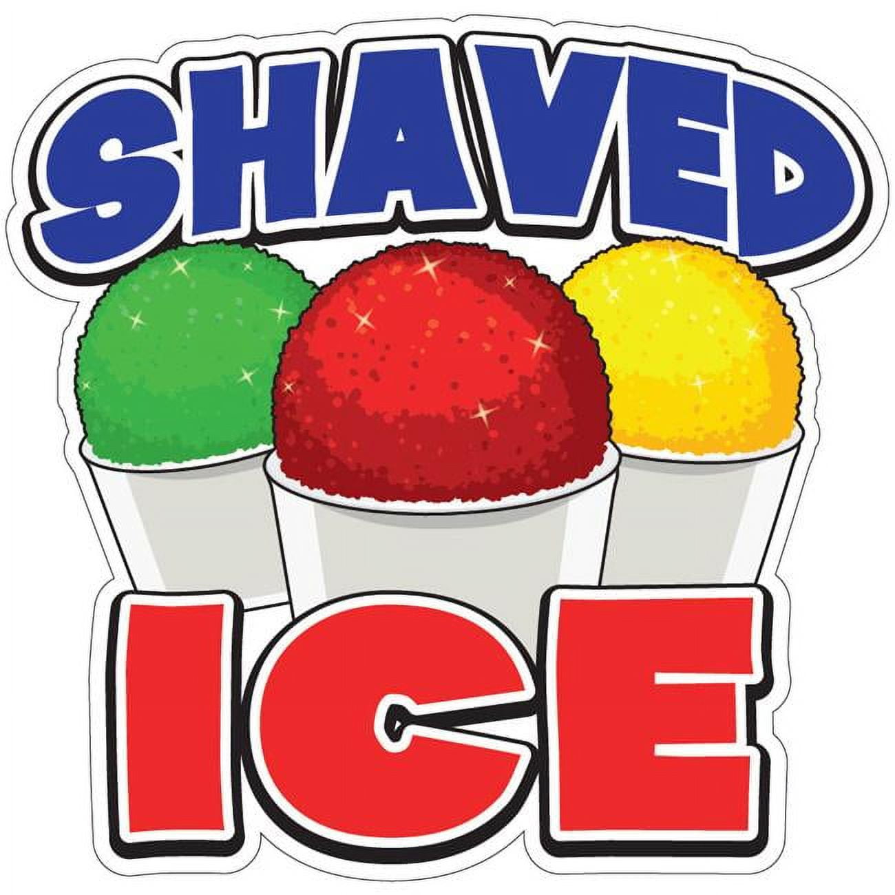 16 in. Shaved Ice Decal Concession Stand Food Truck Sticker - Walmart.com