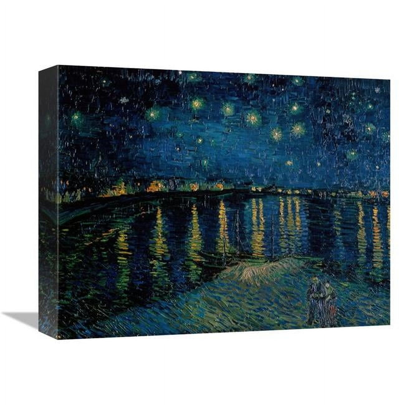 16 in. Starlight Over the Rhone Art Print - Vincent Van Gogh - Walmart.com