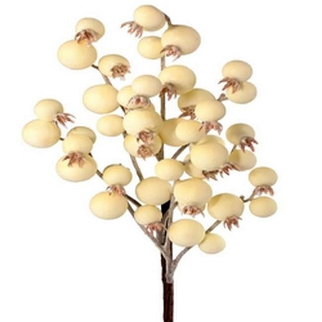 16 in. Waterproof Cream Crabapple Spray Faux Plants & Trees - Walmart.com