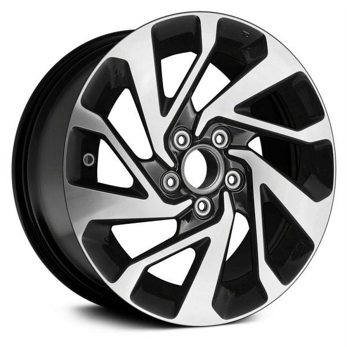 16 inch Aluminum Wheel Rim for Honda Civic 16-20 5 Lug Black - Walmart.com