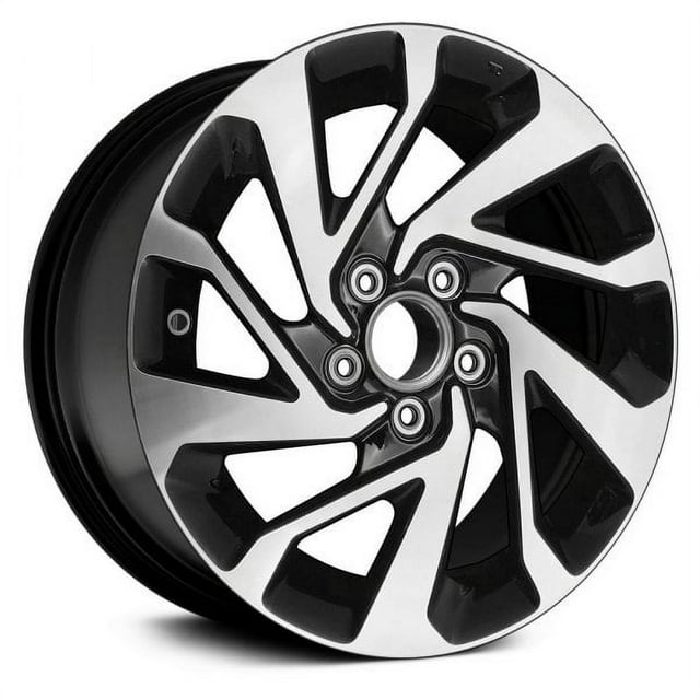 16 inch Aluminum Wheel Rim for Honda Civic 16-20 5 Lug Black - Walmart.com