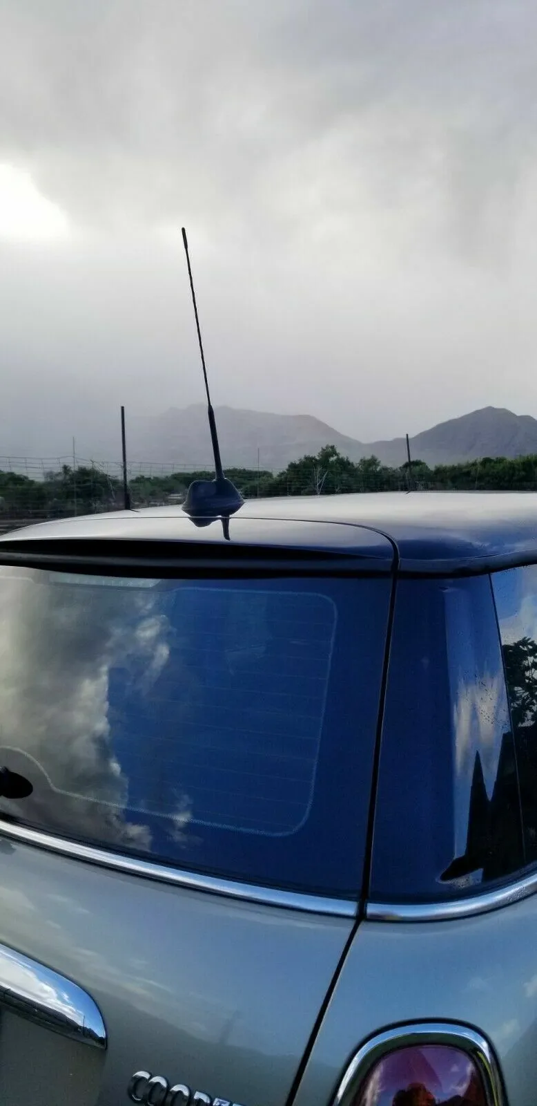 16" inch Antenna Mast Black Power Rod Radio AM/FM for MINI COOPER 2002 ...