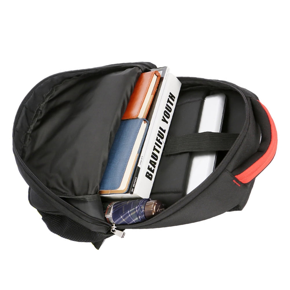 16 inch Backpacks for Women Mens Black Water Resistant Laptop Travel ...