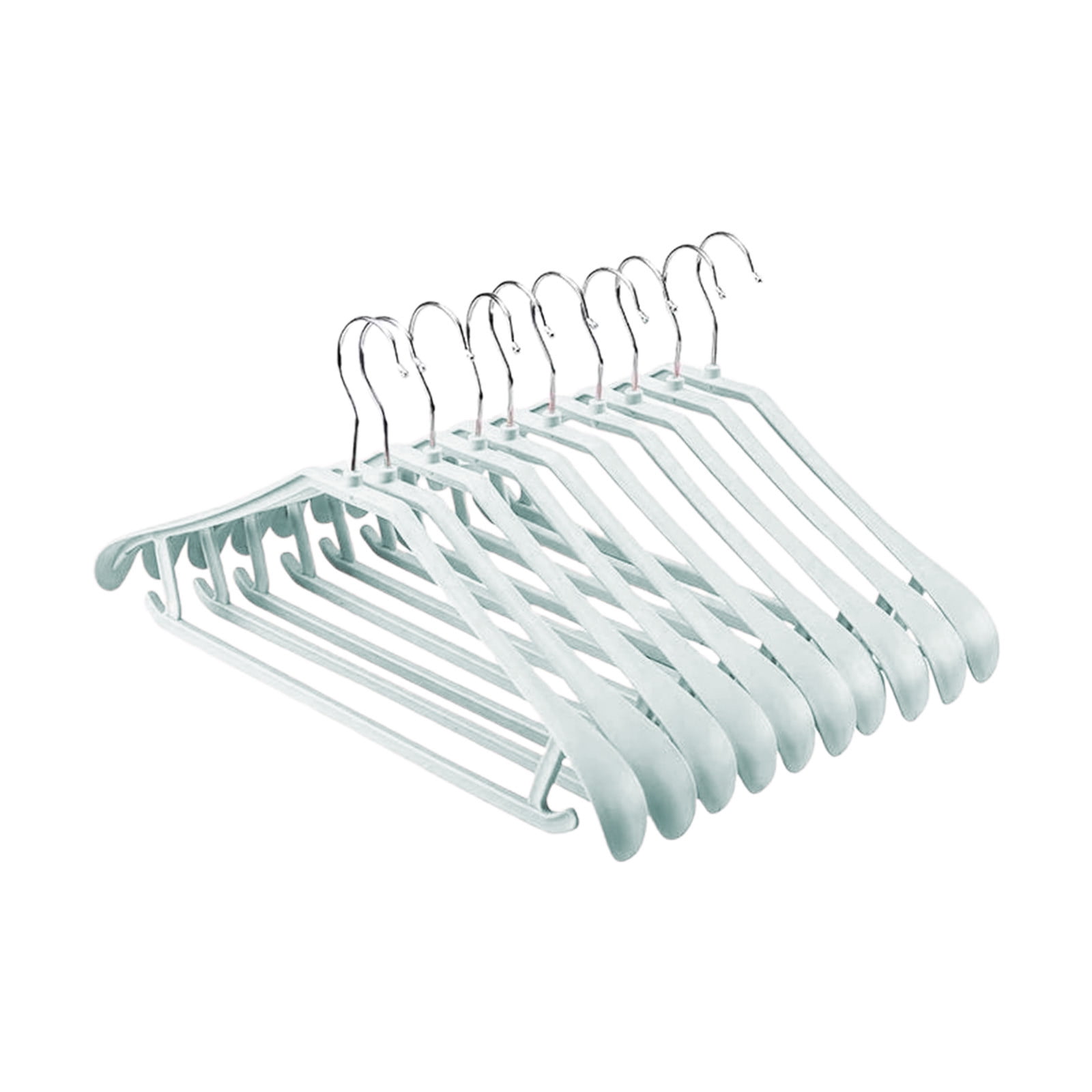 16 inch Basics Plastic Dress Hangers (Case of 10) - Ultra Heavy Duty ...