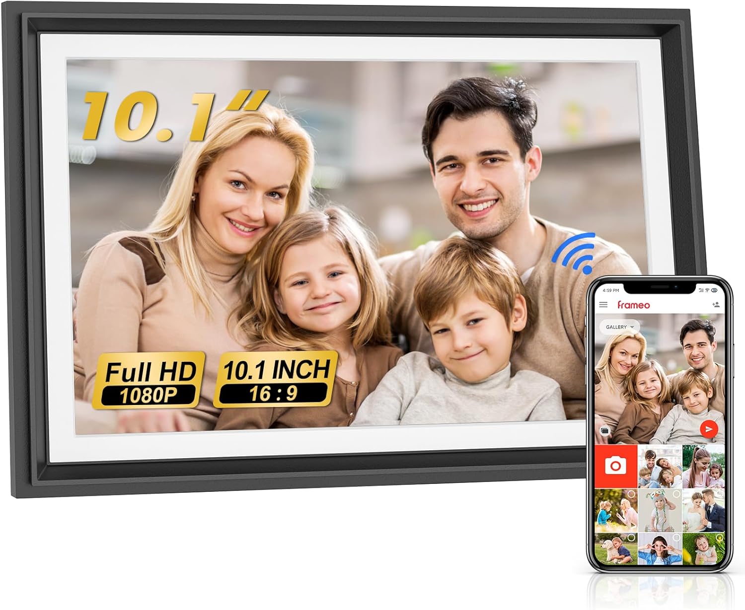 16 inch Digital Picture Frame, Touch Screen Smart Digital Photo Frame ...