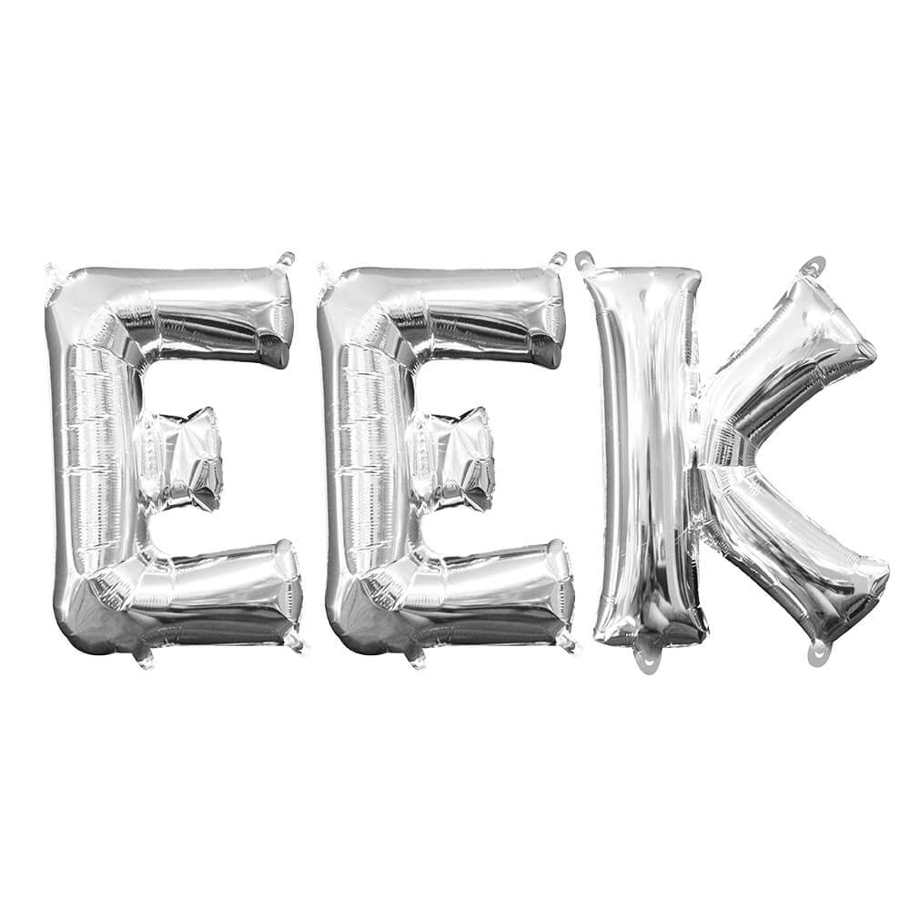 16 inch Eek - Anagram Letters Kit (Air-Fill Only) Foil Mylar Balloon ...