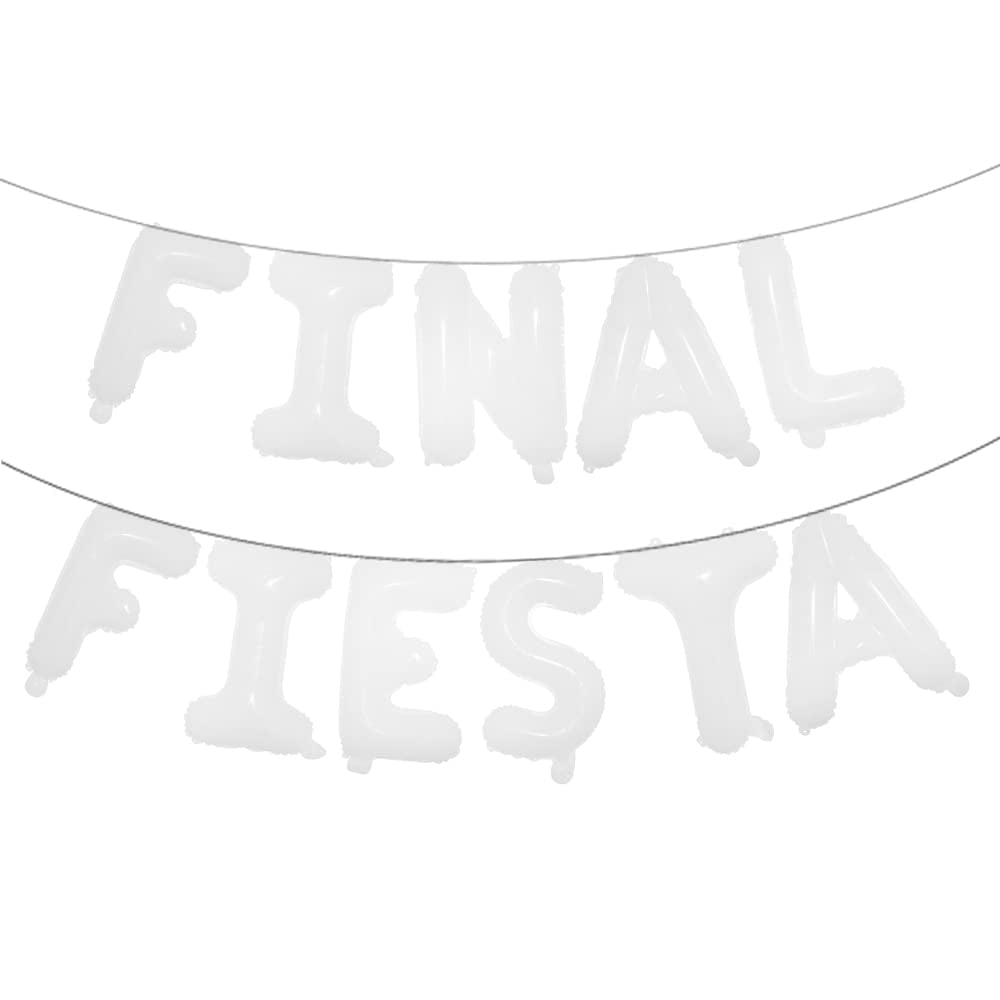 16 inch Final Fiesta Cursive Foil BSL1 Balloons Banner Balloons Fiesta ...