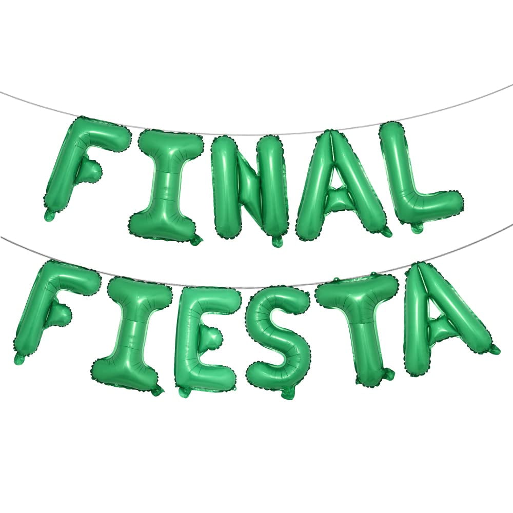 16 inch Final Fiesta MSF2 Cursive Foil Balloons Banner Balloons Fiesta ...