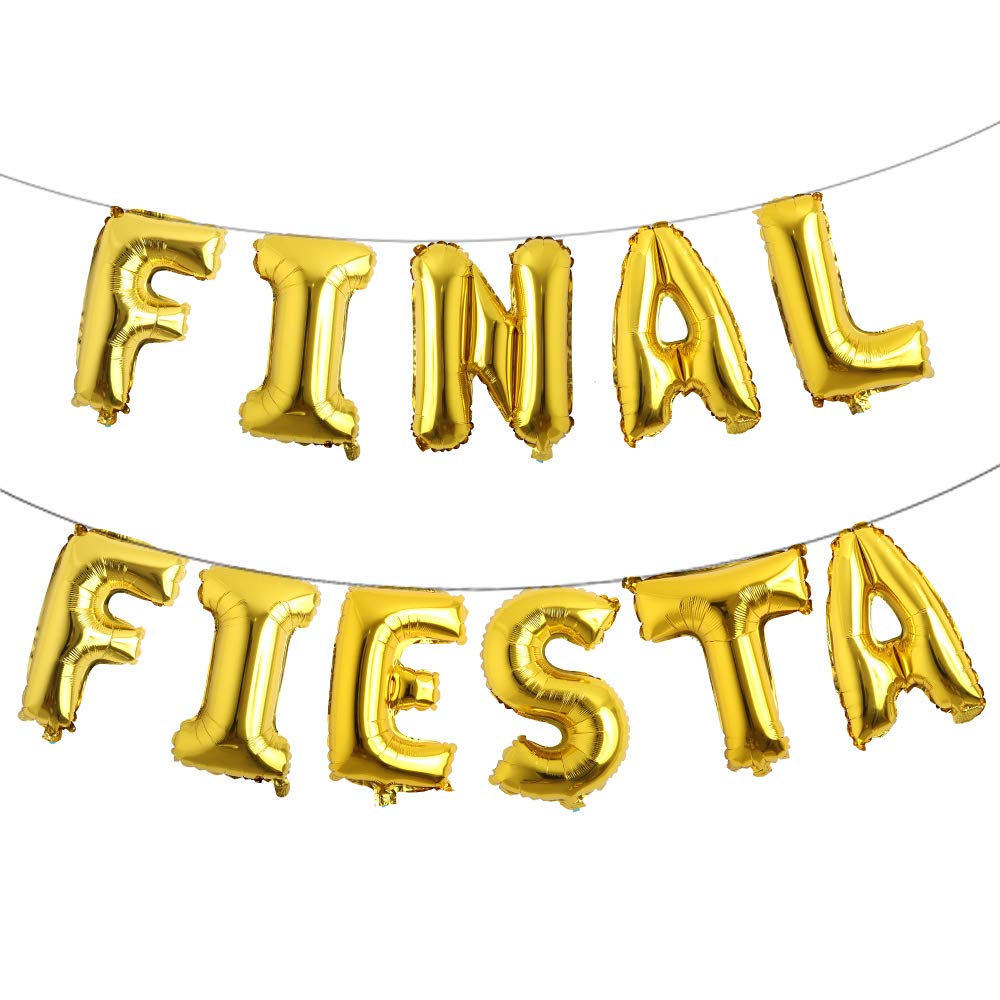 16 inch FinalEGSC Fiesta Cursive Foil Balloons Banner Balloons Fiesta ...