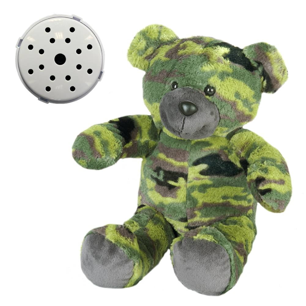 16 inch G.I. Camo Bear Plush Toy with Recorder Device for Kids ...