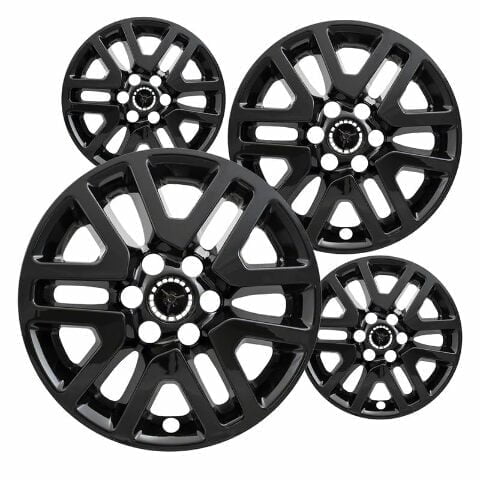16 inch Gloss Black ABS Wheel Skins Set Compatible with 2011-2020 ...