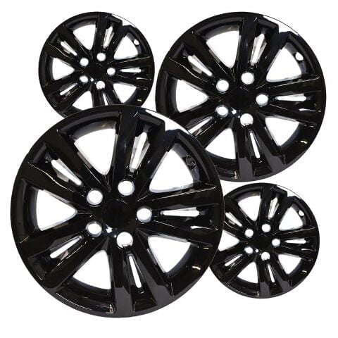 16 inch Gloss Black ABS Wheel Skins Set Compatible with 2015-2017 ...