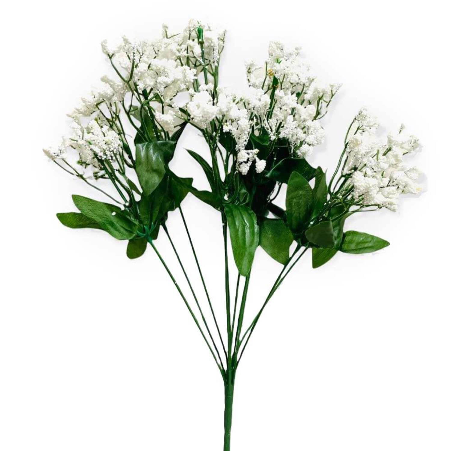 16 inch Gypso Bush - White Silk Flowers - Party Supplies Decorations ...