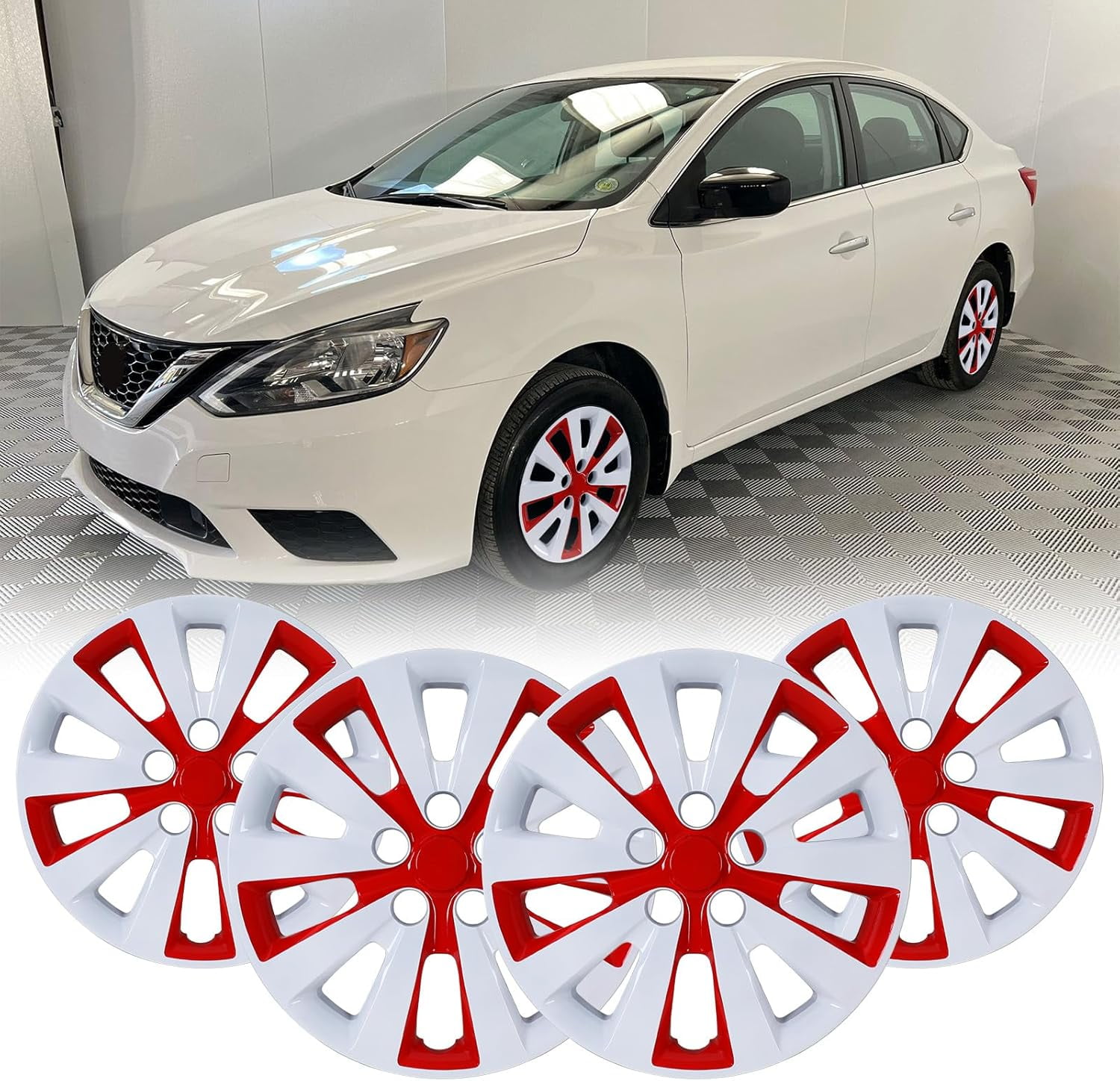 16 inch Hubcap,2011-2017 Nissan Leaf,2013-2019 Nissan Sentra Style ...