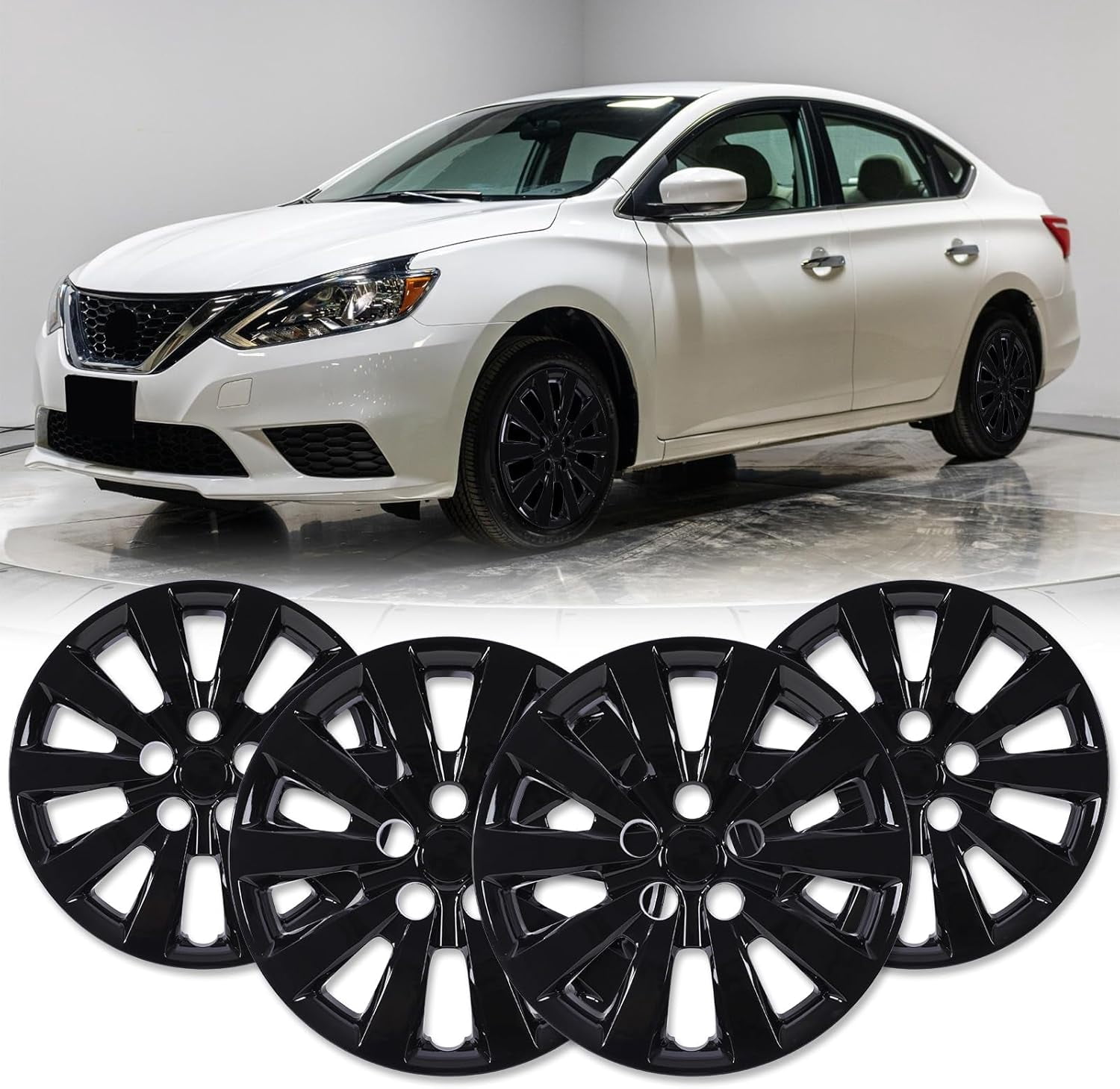 16 inch Hubcap,2011-2017 Nissan Leaf,2013-2019 Nissan Sentra Style ...