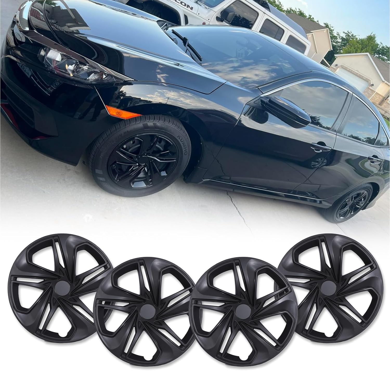 16 inch Hubcap,2016-2026 Honda Civic Sedan Style Wheel Cover,5 Double ...