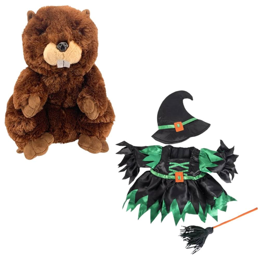 16-inch Justin Beaver Plush Toy in Witch Costume - Soft Halloween ...