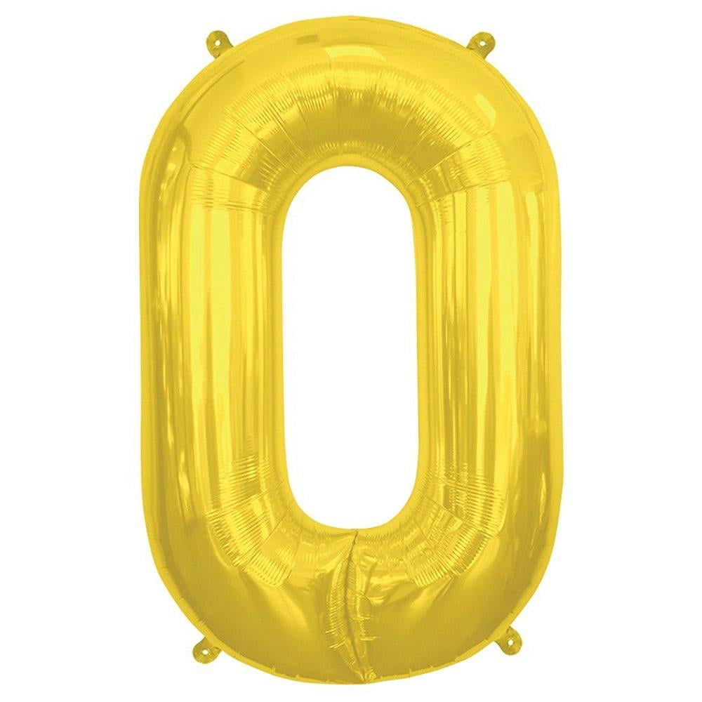 16 inch Letter O - Northstar - Gold (Air-Fill Only) Foil Mylar Balloon ...