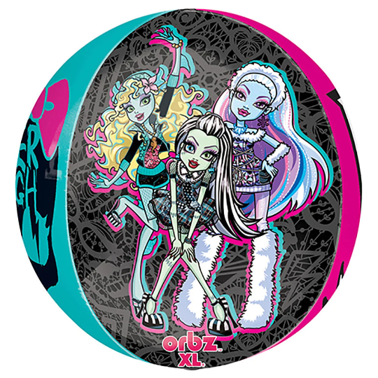 16 inch MONSTER HIGH ORBZ • Long Lasting Orbz Spherical Balloon • Party ...