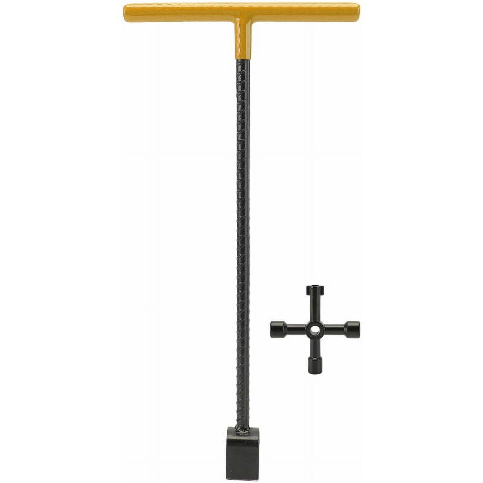 16-inch Multi-Function Steel Water Meter with T-Shaped Key and 4-Way ...