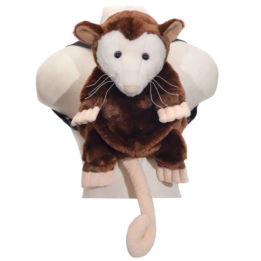 16 inch Opossum Mini Plush Backpack with Zipper Storage Adorable ...