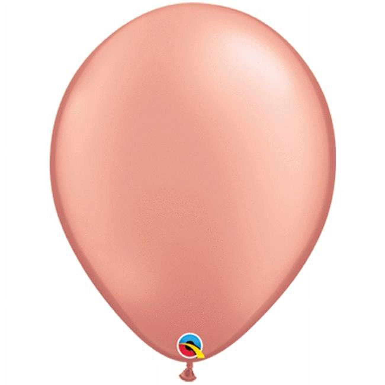 16 inch Qualatex Rose Gold Latex Balloons (50 Pack) - Party Supplies ...