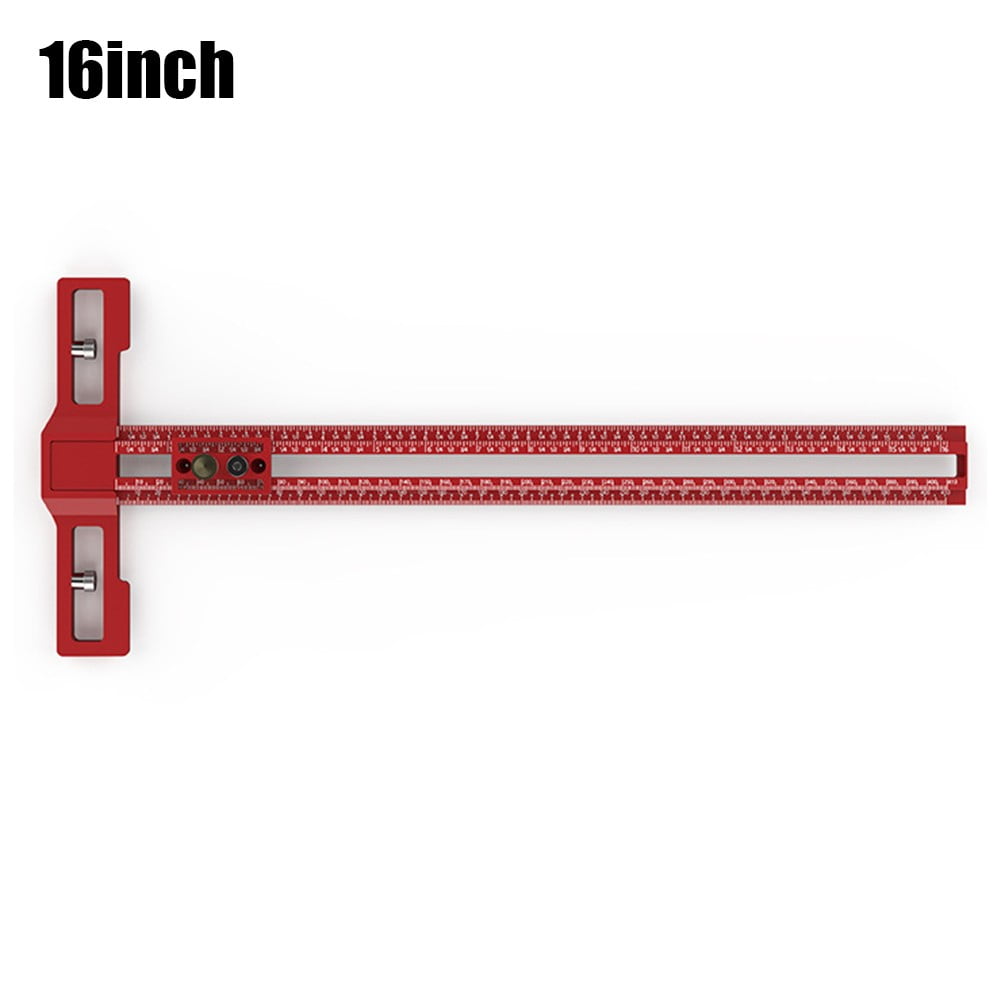 16 Inch T Type Woodworking Scriber Ruler Aluminum T-Square for ...